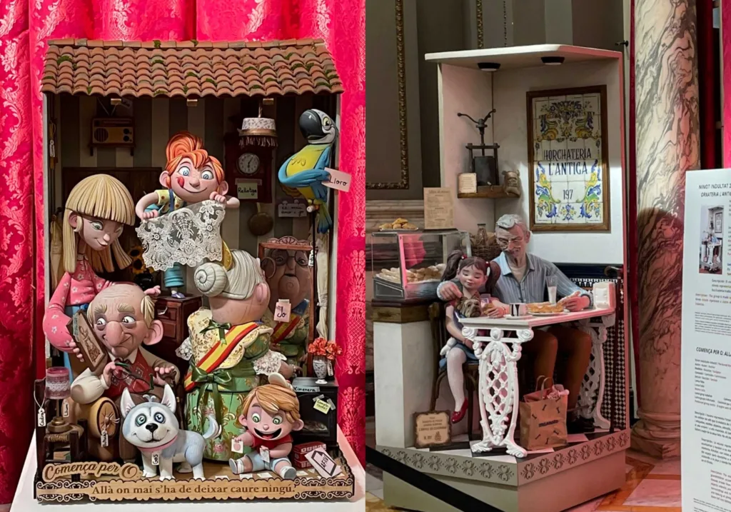 Ninots indultats de las Fallas 2024 en Ajuntament Valencia